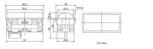 LED Indicator | BL Rectangular | RJS Electronics Ltd