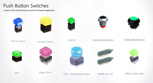 Broadcast Application, Broadcast Industry, Broadcast Switches, RJS Electronics Ltd – Pushbutton ...