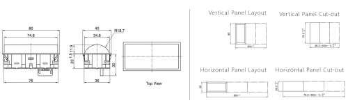 LED Indicator | CL Rectangular Domed | RJS Electronics Ltd