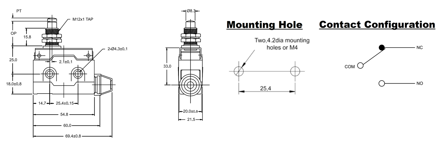 Limit Switch D5000 | RJS Electronics Ltd