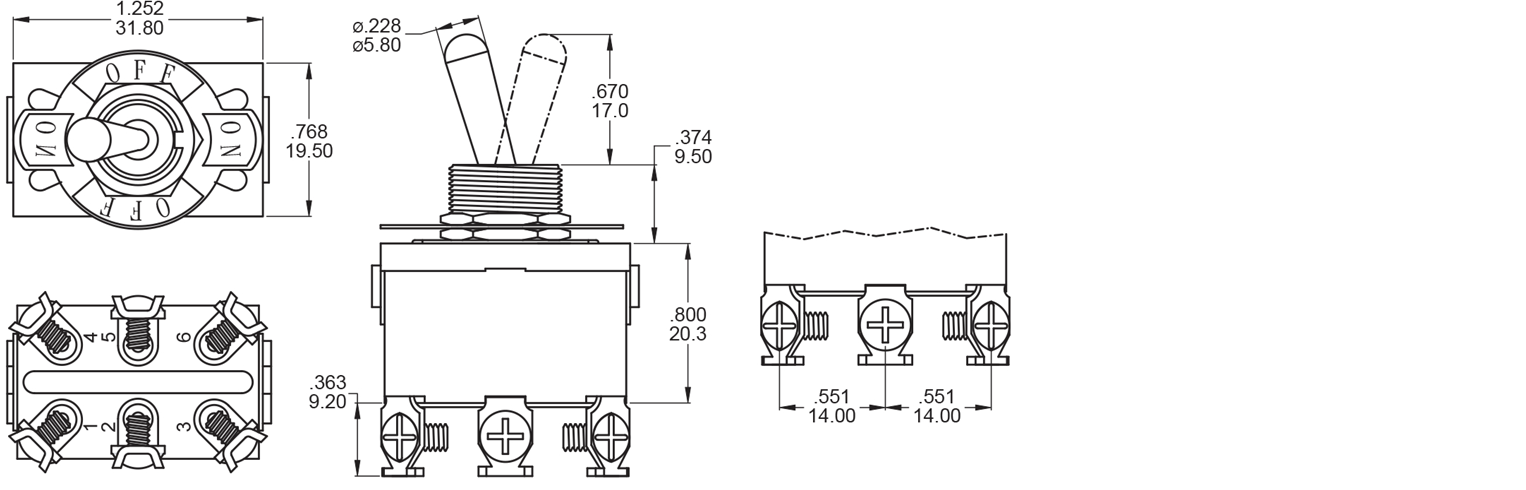 Toggle Switches LPO Series: | RJS Electronics Ltd