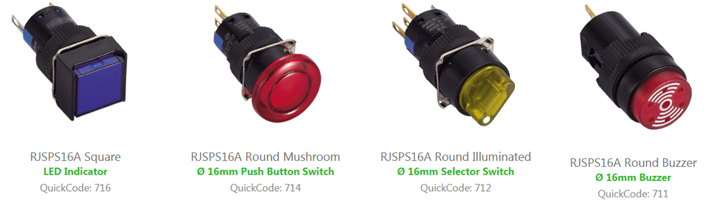 Panel Mount Illuminated 2 | RJS Electronics Ltd