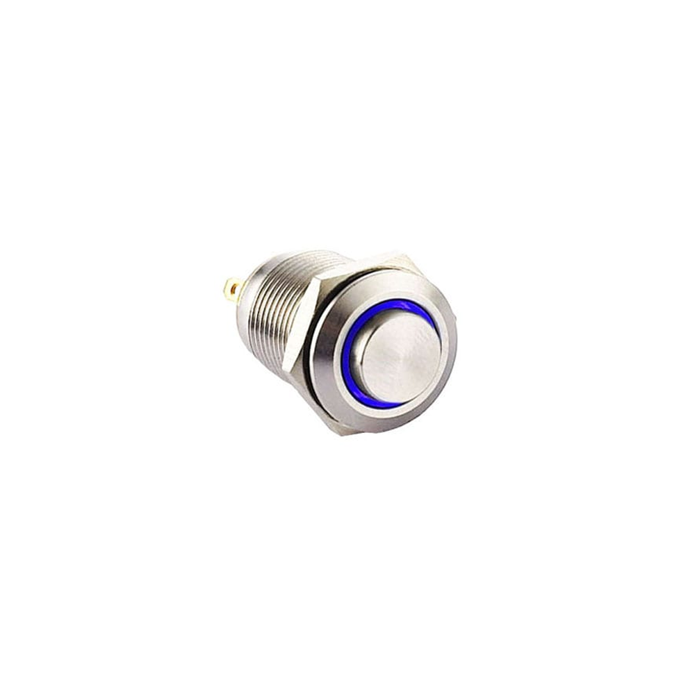 RJS1N1-12L-H-R~67J, 12mm metal push button switch RJS Electronics Ltd | RJS Electronics Ltd