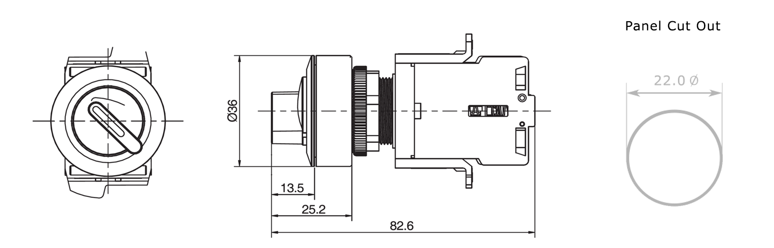 RJSMS22E Selector Switch | RJS Electronics Ltd