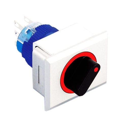 RJSPS1622A Rectangular Selector Switch RED | RJS Electronics Ltd