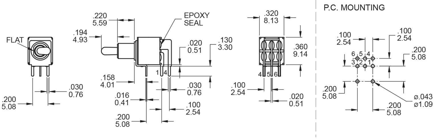 RJS-2M-M6-DPDT | RJS Electronics Ltd